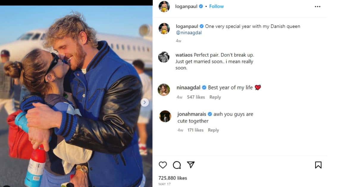 Logan Paul's fans urge WWE superstar to marry Danish girlfriend Nina ...